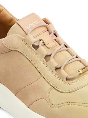 TOD'S Red Dot Sneakers In Suede