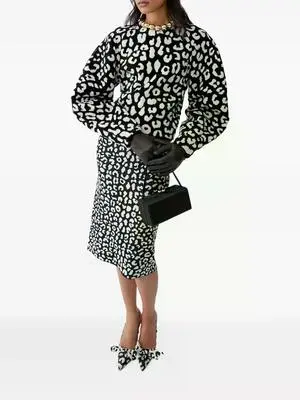 Carolina Herrera Leopard-patterned Sweater