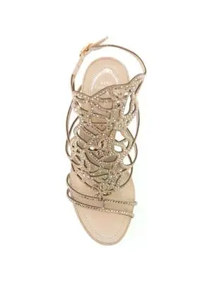 Rene Caovilla 110mm "eden" Sandals - Neutrals