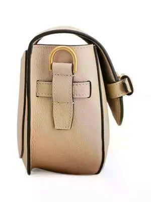 TOD'S T Timeless Buckled-detail Shoulder Bag - Neutrals