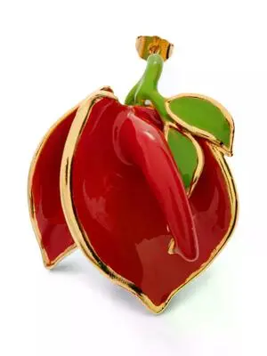 Moschino Fruit Motif Enamel Detail Earrings