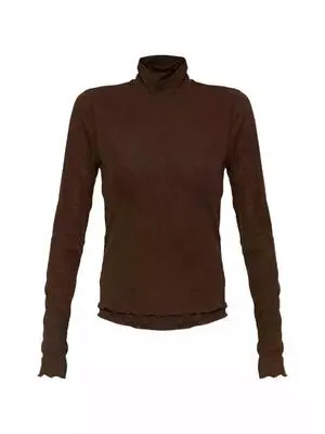 GANNI Turtleneck In Marl Mesh