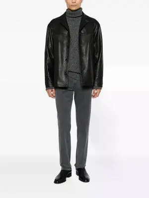Stefano Ricci Logo Plaque Straight Leg Trousers