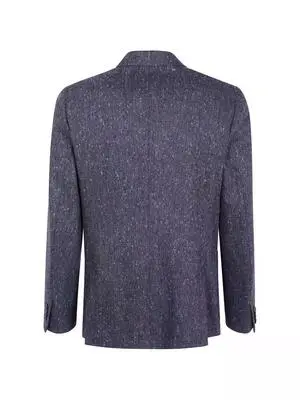 Paul Smith Dark Donegal Wool Patch-pocket Blazer - Grey
