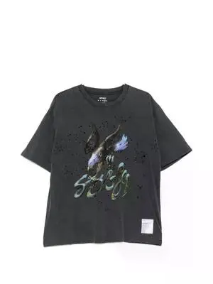 Satisfy Graphic-print Distressed T-shirt - Grey