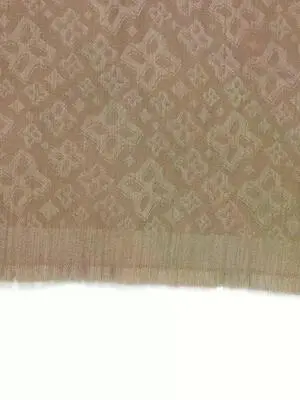 Tagliatore Jacquard-pattern Frayed Scarf