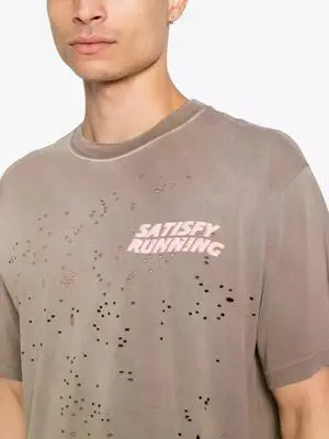 Satisfy Mothtech Distressed T-shirt - Brown