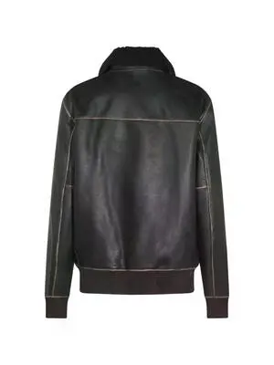 Rag & Bone Shearling-collar Leather Jacket