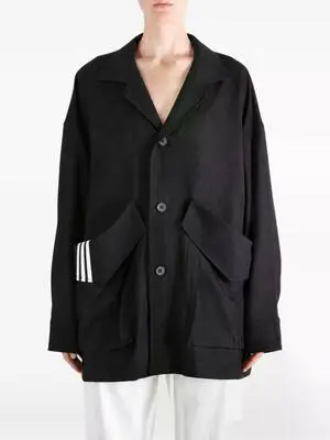 Y3 Oversized Logo Patch Coat