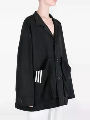 Y3 Oversized Logo Patch Coat