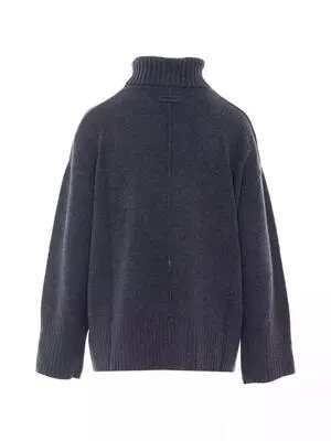Pinko Roll-neck Ribbed-trim Wool Sweater