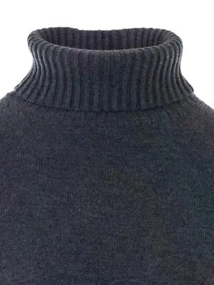 Pinko Roll-neck Ribbed-trim Wool Sweater