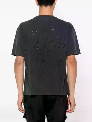 Satisfy Distressed Logo-print T-shirt