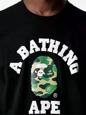 A BATHING APE Camo Cotton T-shirt