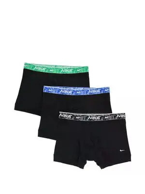 Nike Stretch-cotton Logo-waistband Boxers - Black