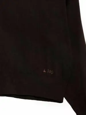 Liu Jo Tie-neck Rhinestone-logo Sweatshirt
