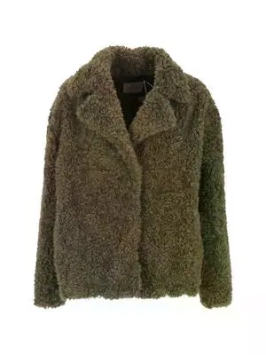 EMME Faux-shearling Notched-lapels Coat