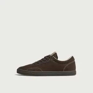 S.W.C STEPNEY WORKERS CLUB Surma Suede Sneaker - Dark Brown