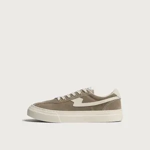S.W.C STEPNEY WORKERS CLUB Dellow S-strike Cup Suede Sneaker - Warm Grey