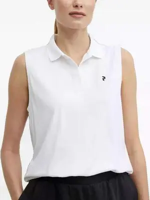 PEAK PERFORMANCE Sleeveless Logo Polo Top