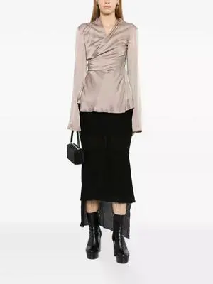 Rick Owens Draped Long-sleeve Top - Pink
