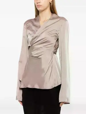 Rick Owens Draped Long-sleeve Top