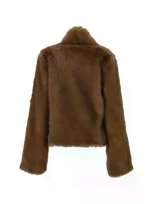 BB COUTURE Faux-fur Funnel-neck Jacket
