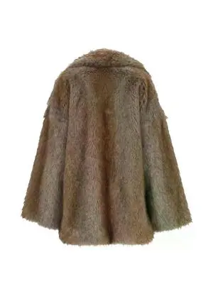 BB COUTURE Faux-fur Notched-lapels Coat