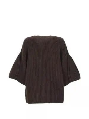 Carven Ribbed-knit Cashmere Sweater