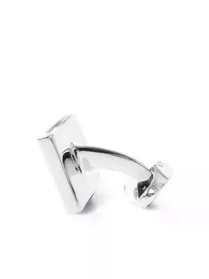 Corneliani Hematite And Crystal Cufflinks