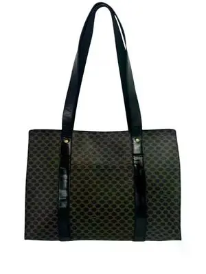 Celine 1999 Macadam Coated Canvas Tote Bag