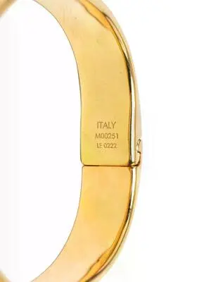 LOUIS VUITTON 2022 Plated Nanogram Cuff Bracelet S Costume Bracelet