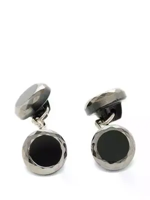 Corneliani Swarovski Crystal Cufflinks - Silver