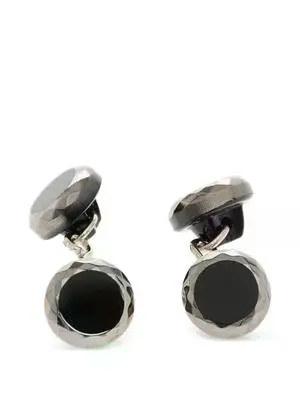Corneliani Swarovski Crystal Cufflinks - Silver