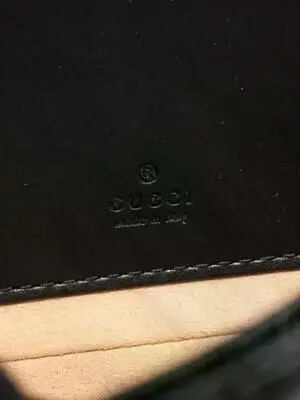 Gucci 2016-2026 Mini Gg Marmont Matelasse Leather Wallet On Chain Crossbody Bag - Black
