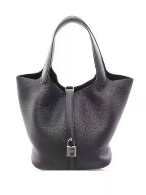 Hermès 2025 Clemence Picotin Lock 22 Handbag - Black
