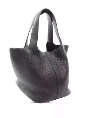 Hermès Clemence Picotin Lock 22 Handbag - Black