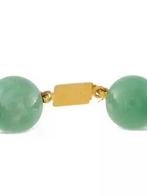 LB EXCLUSIVE 18k Yellow Gold Jade Bead Bracelet - Green