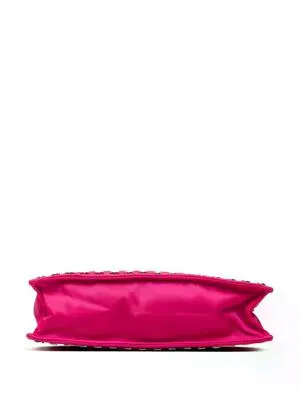 Prada Tessuto Studded Etiquette Shoulder Bag
