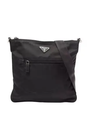 Prada 2013-2026 Tessuto Zip Top Crossbody Bag - Black