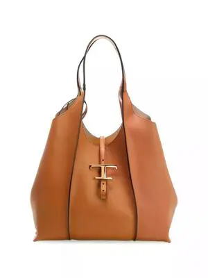 TOD'S T Timeless Shopping Bag In Leather Medium