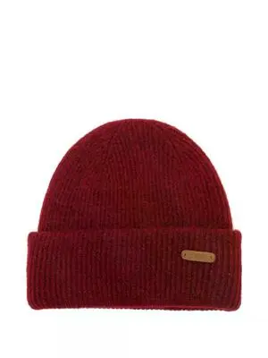 YERSE Ribbed Knit Beanie Hat - Red
