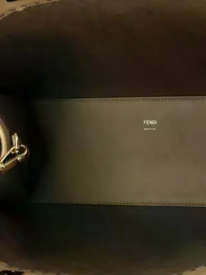 Fendi Sunshine Shopper Leather Medium Tote Bag