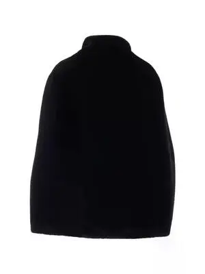 VALENTINI 1972 Faux-fur Scarf-detail Jacket - Black
