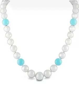 LB EXCLUSIVE Pearl And Turquoise Necklace - White