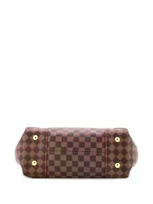 LOUIS VUITTON Caissa Damier With Leather Hobo Bag