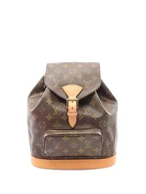 LOUIS VUITTON 2000 Monogram Montsouris Mm Backpack - Brown
