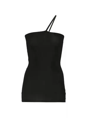 BASERANGE One-shoulder Sleeveless Top - Black