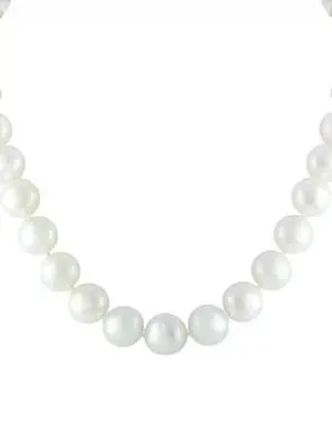 LB EXCLUSIVE 18k Yellow Gold Cultured Pearl Necklace - White