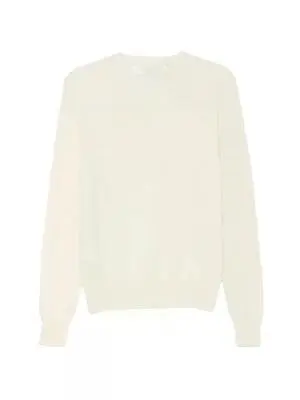 Play Comme Des Garcon Play Heart-patch V-neck Sweater - White